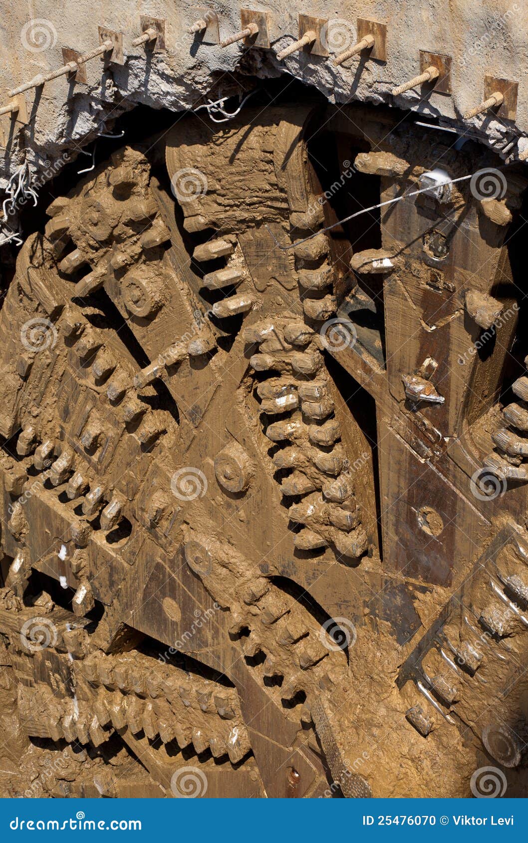 Tunnel machine cutter head stock photo. Image of detailed - 25476070