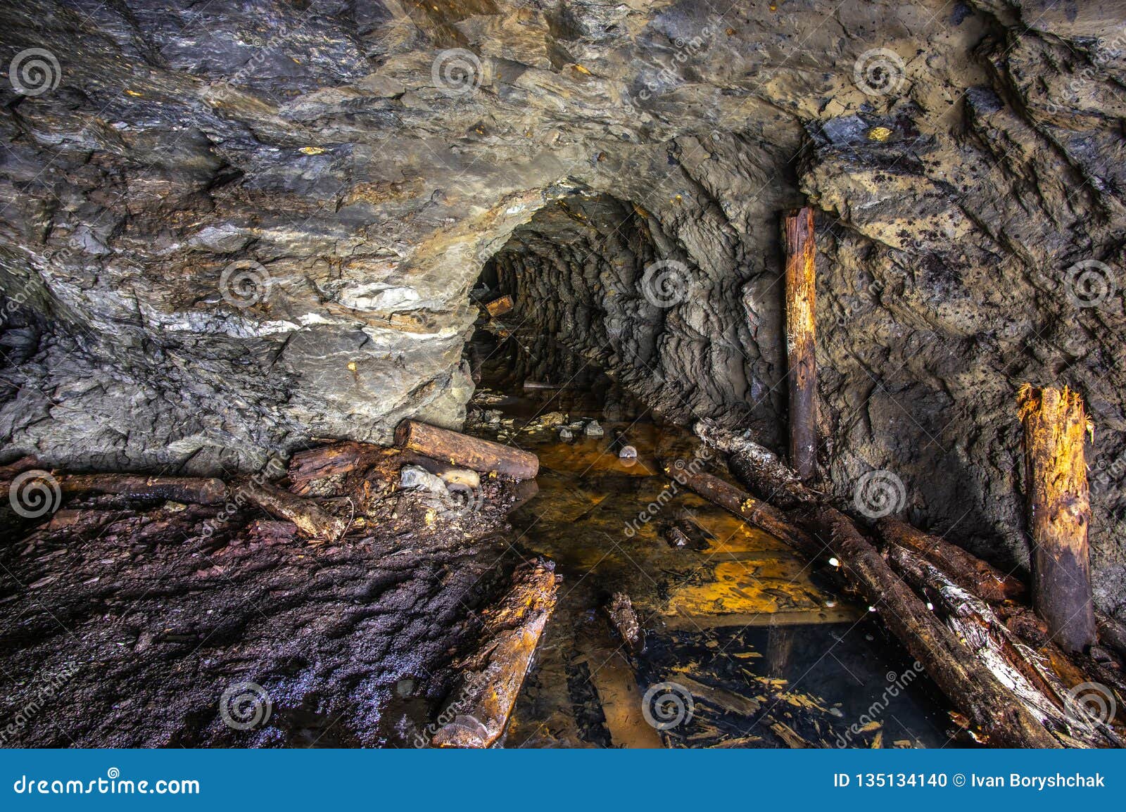 Old gold mine stock photo. Image of deep, dirt, goldmine - 135134140
