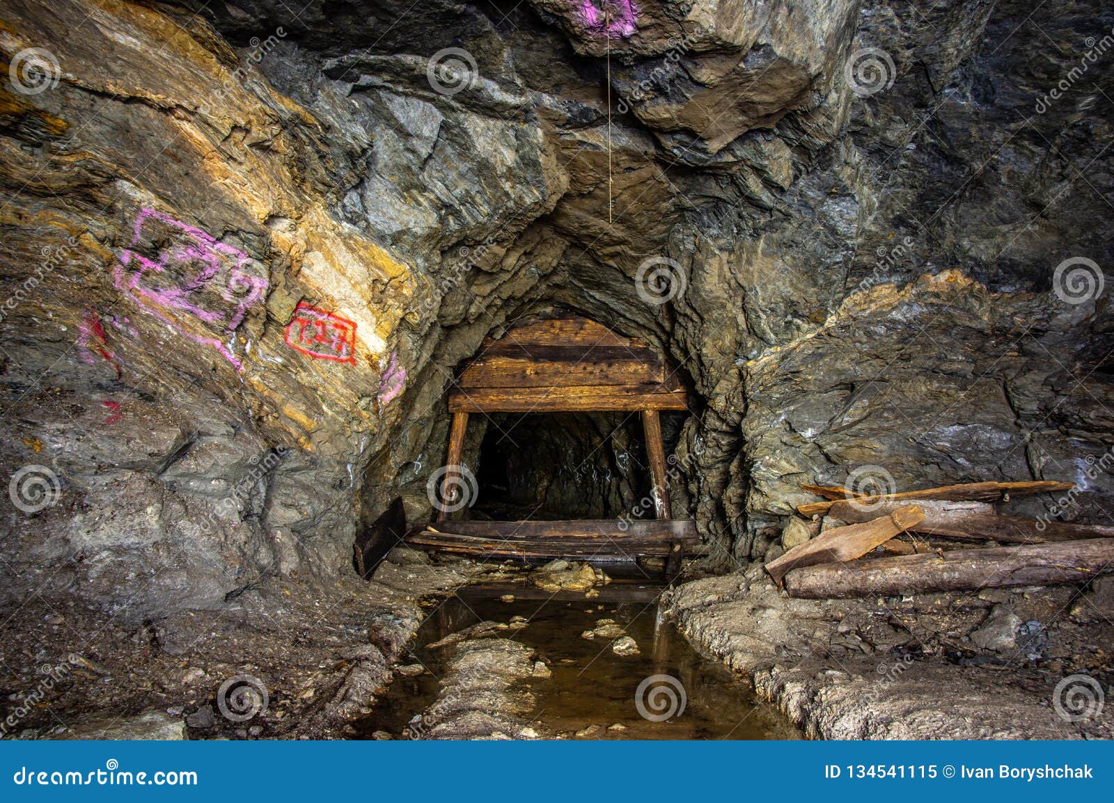 Old gold mine stock image. Image of abandoned, mineral - 134541115