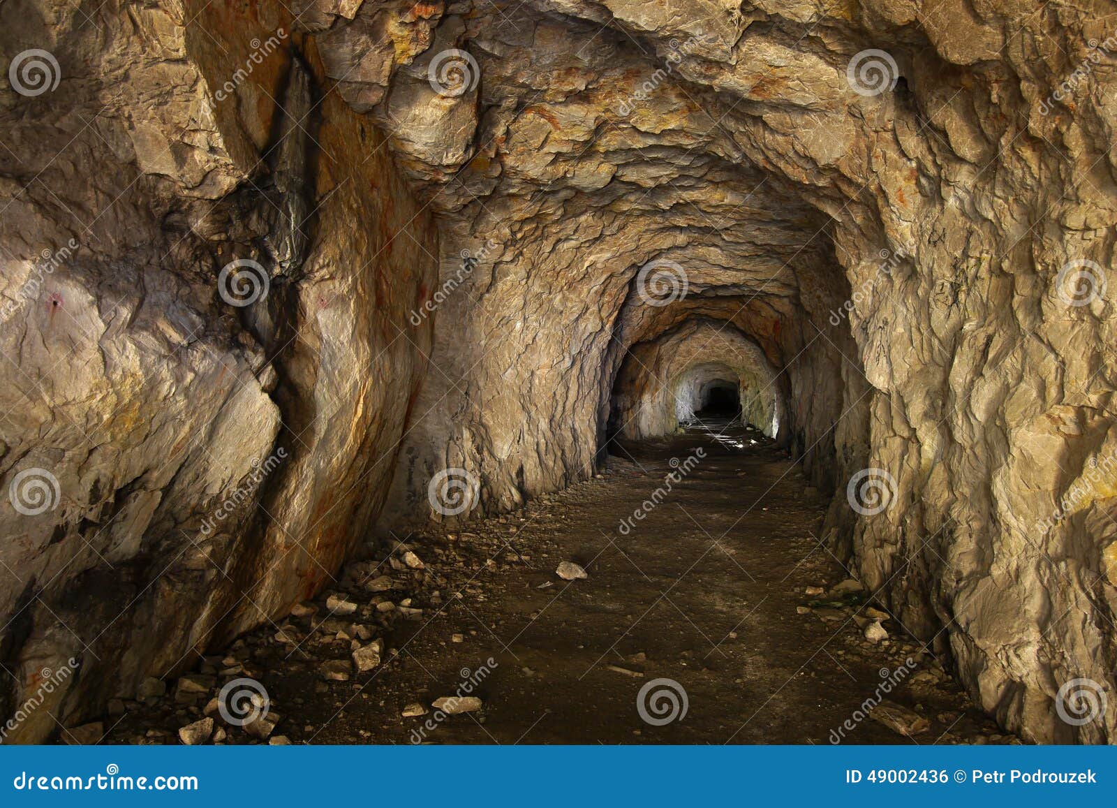 Tunnel old quarry stock photo. Image of dark, craft, abandoned - 49002436