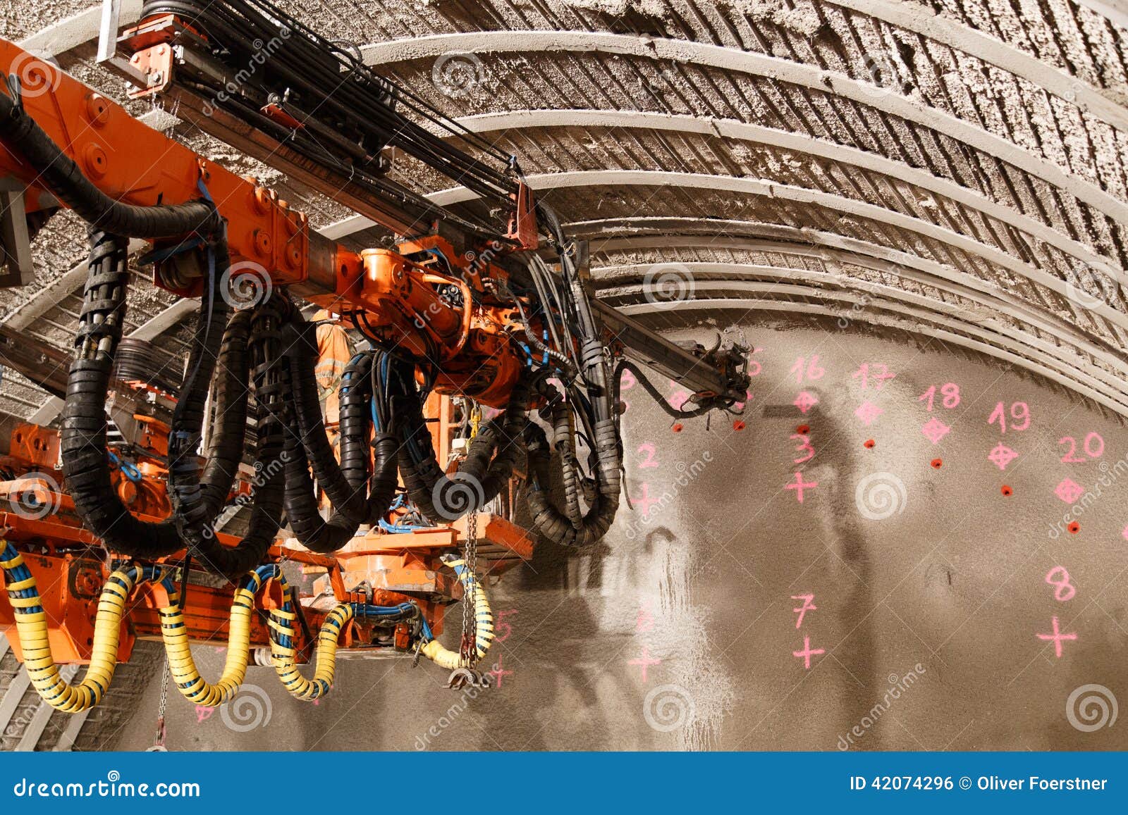 Tunnel piperoof grouting stock photo. Image of piperoof - 42074296