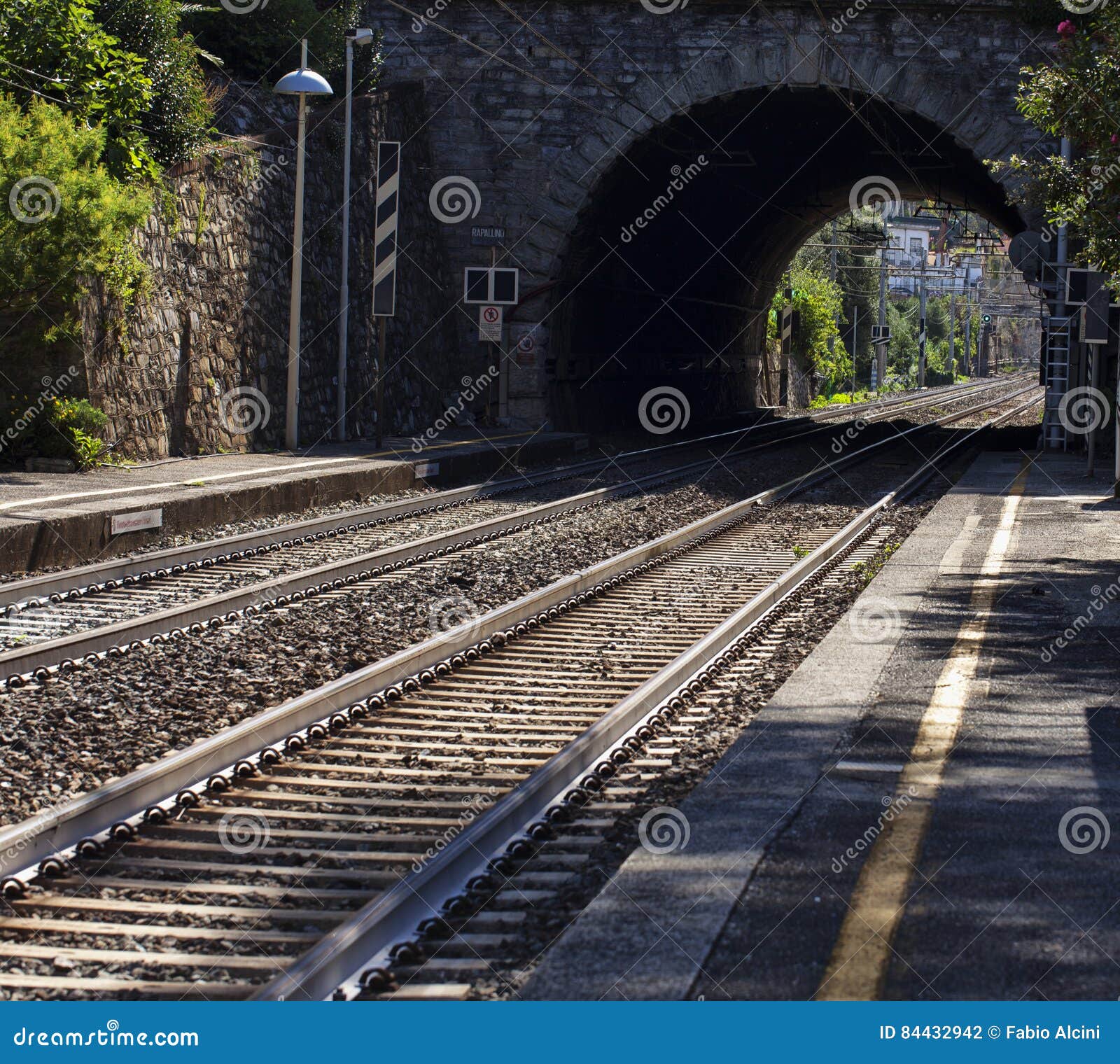 Tunnel of the railway stock photo. Image of motion, subway - 84432942