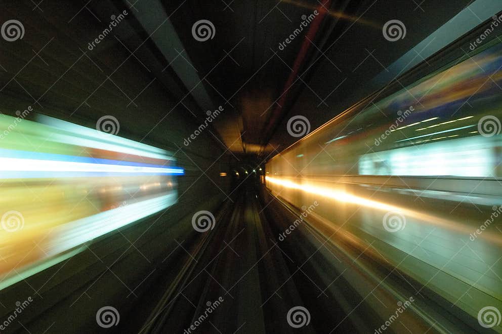 Tunnel ride stock image. Image of tunnel, warp, approaching - 108835