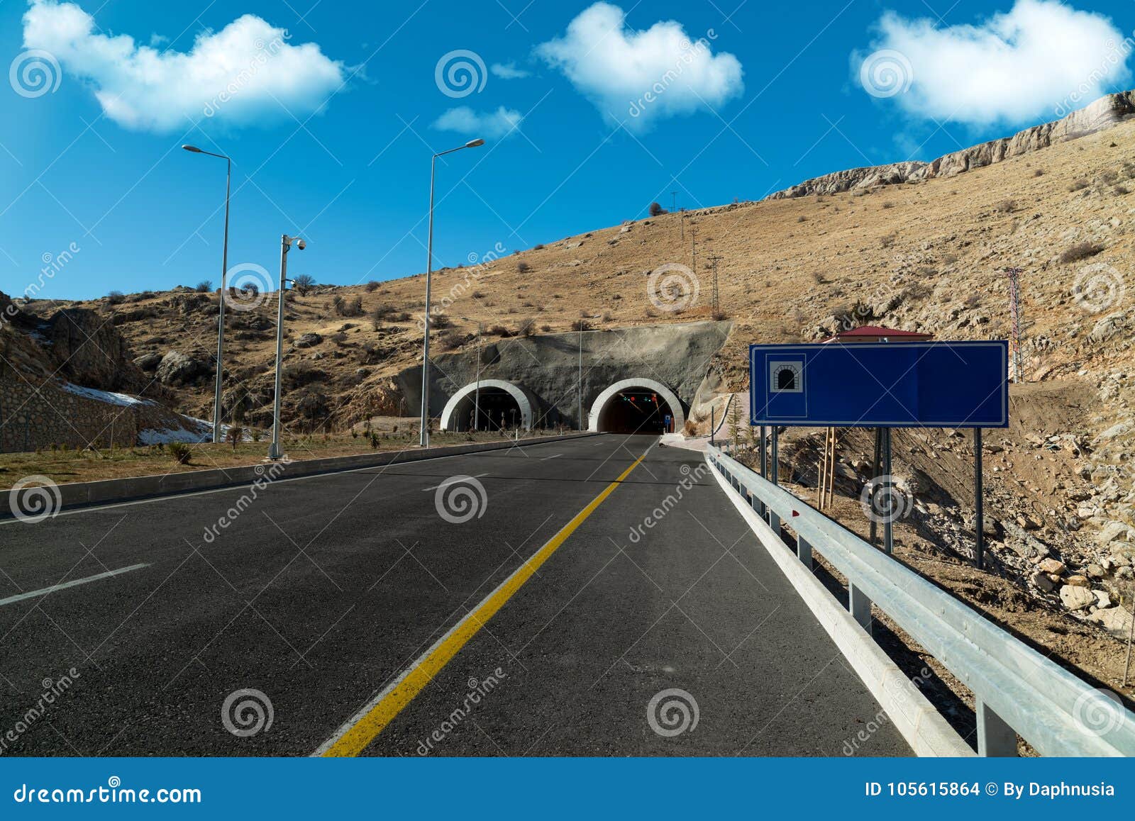Tunnel sign stock photo. Image of traffic, road, scenic - 105615864