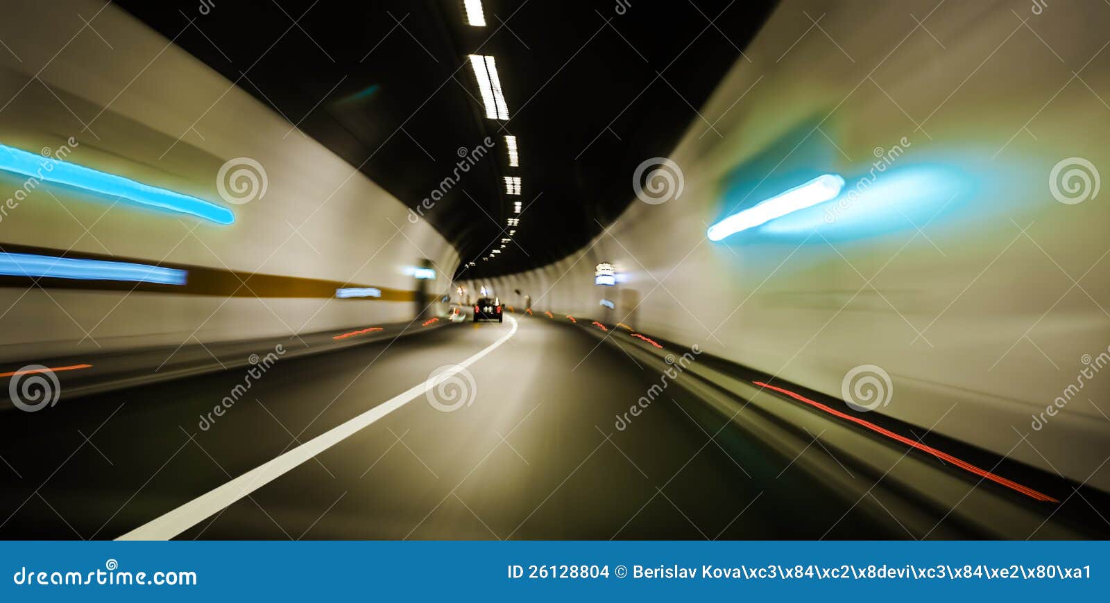 Tunnel Speed Motion Blur Moving Fast Stock Photo - Image of move ...