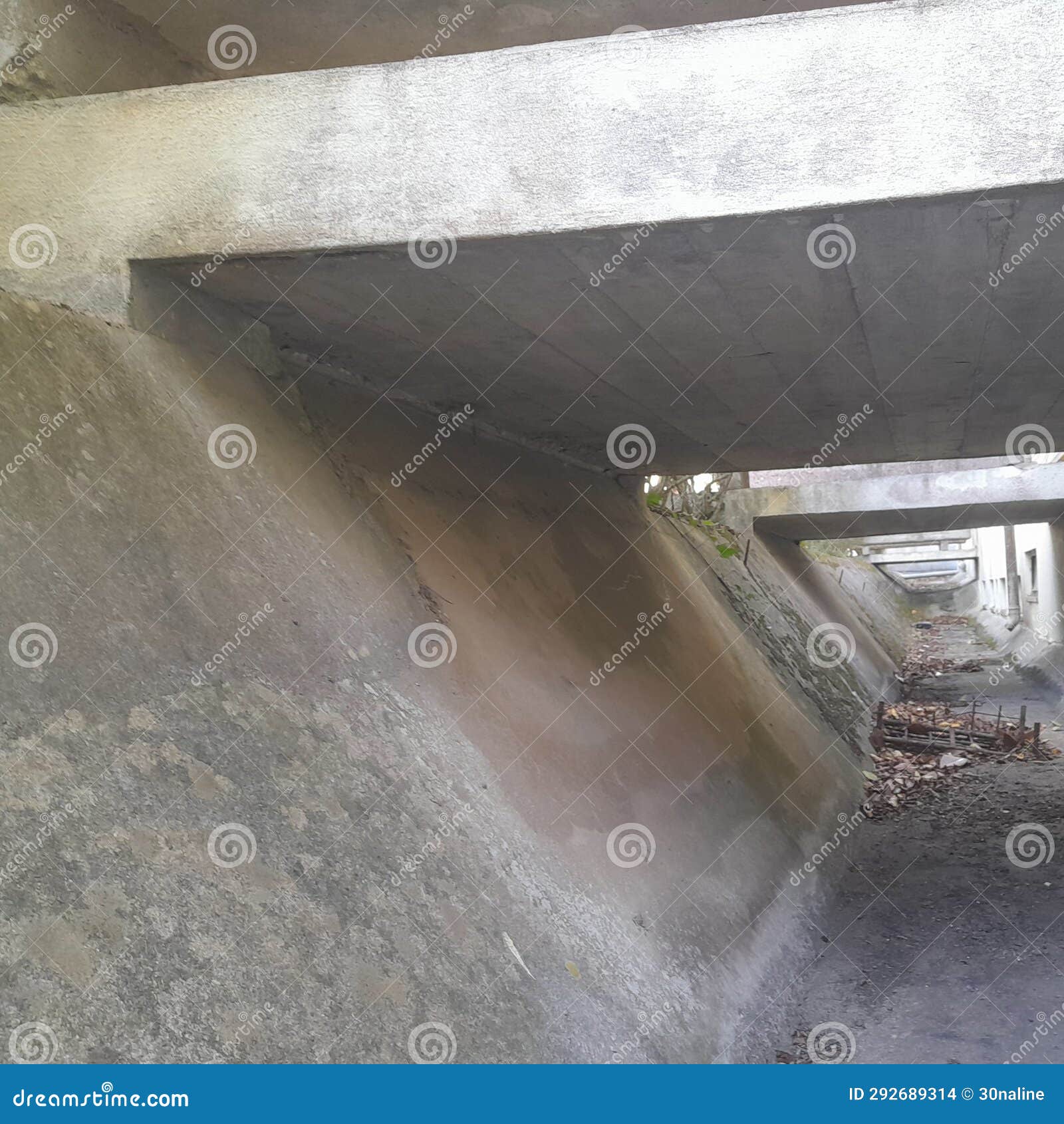 Tunnel Under Bridge in the Gutter Autumn Stock Photo - Image of tunnel ...