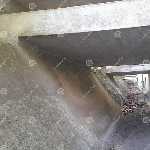 Tunnel Under Bridge in the Gutter Autumn Stock Photo - Image of tunnel ...