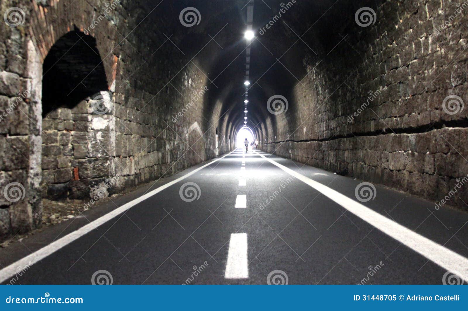 Tunnel underground editorial image. Image of bicycle - 31448705