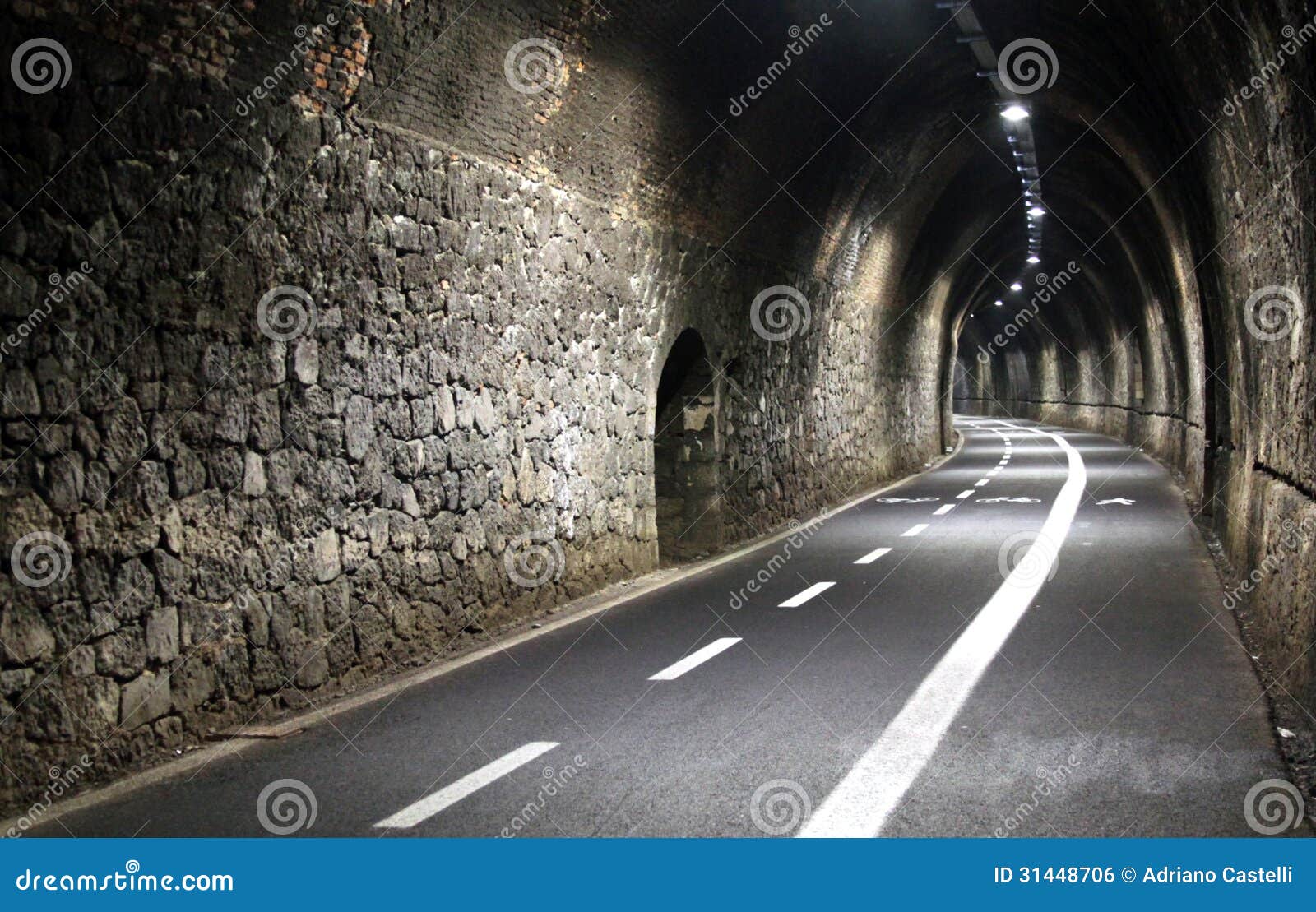 Tunnel underground editorial photo. Image of subway, bicycle - 31448706