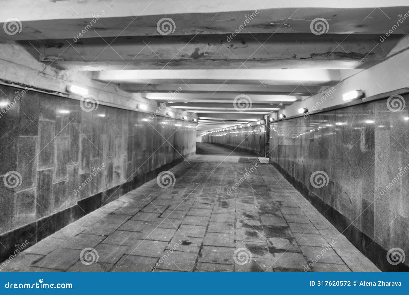 Tunnel is an Underground Pedestrian Crossing in Moscow Stock Photo ...