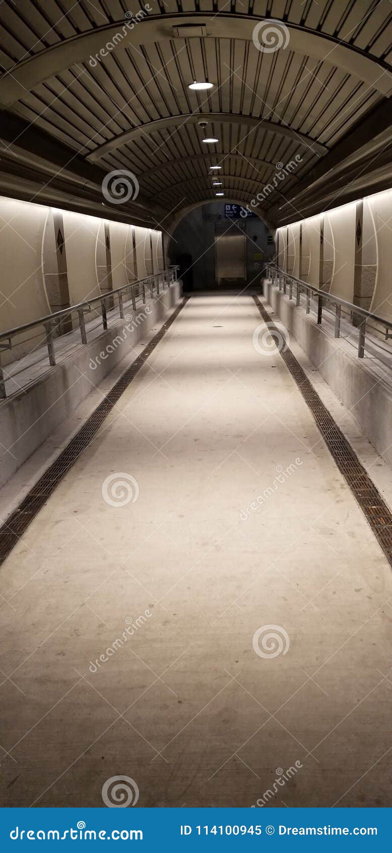 Tunnel stock image. Image of train, tunnel, empty, underneath - 114100945