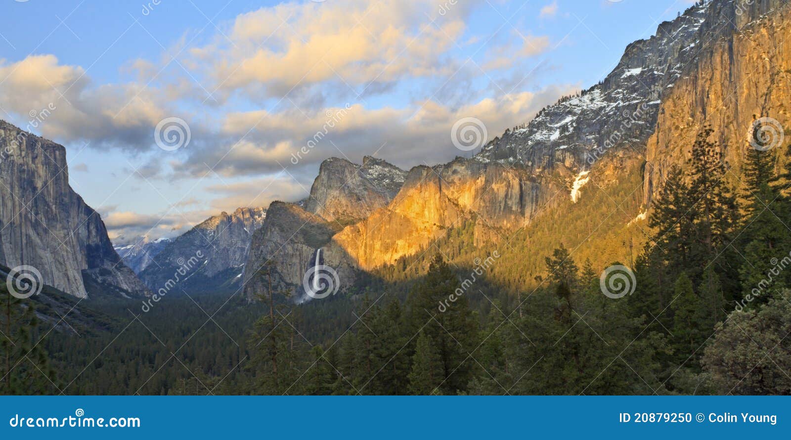 Tunnel View Panorama stock photo. Image of forest, capitan - 20879250