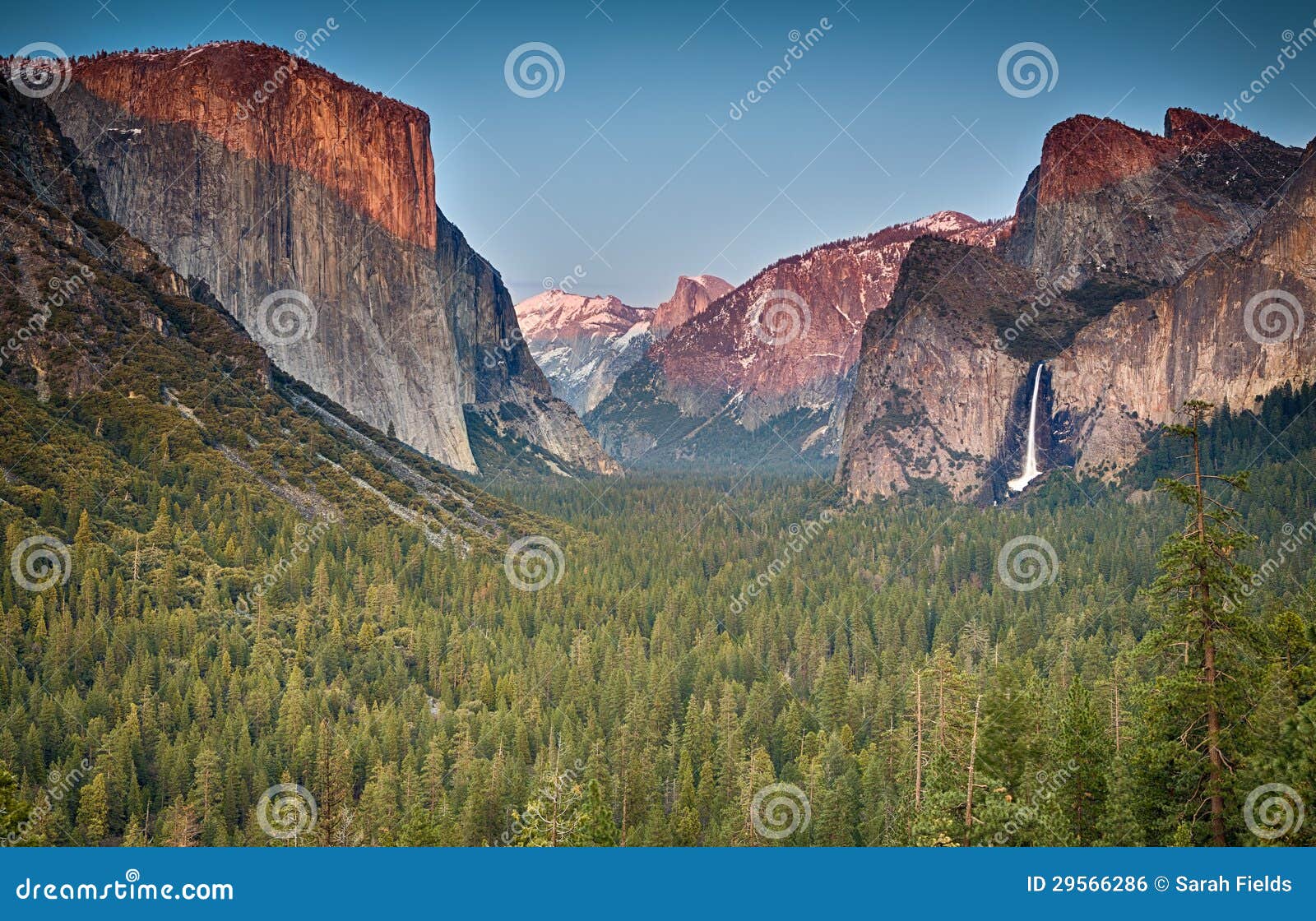 Tunnel View at Sunset stock photo. Image of national - 29566286