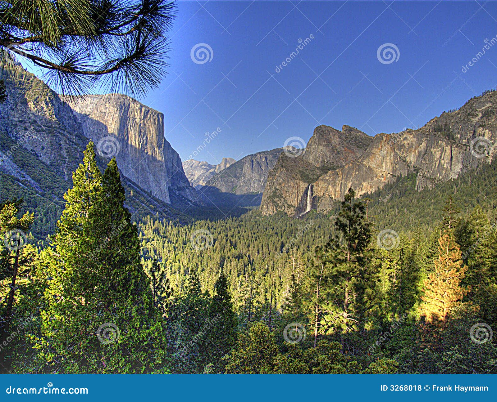 Tunnel View Yosemite stock photo. Image of dramatic, evening - 3268018