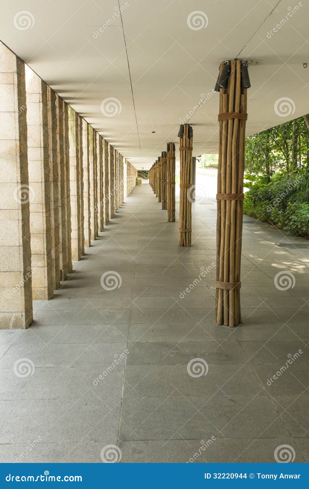 Tunnel Vision stock photo. Image of passageway, pillar - 32220944