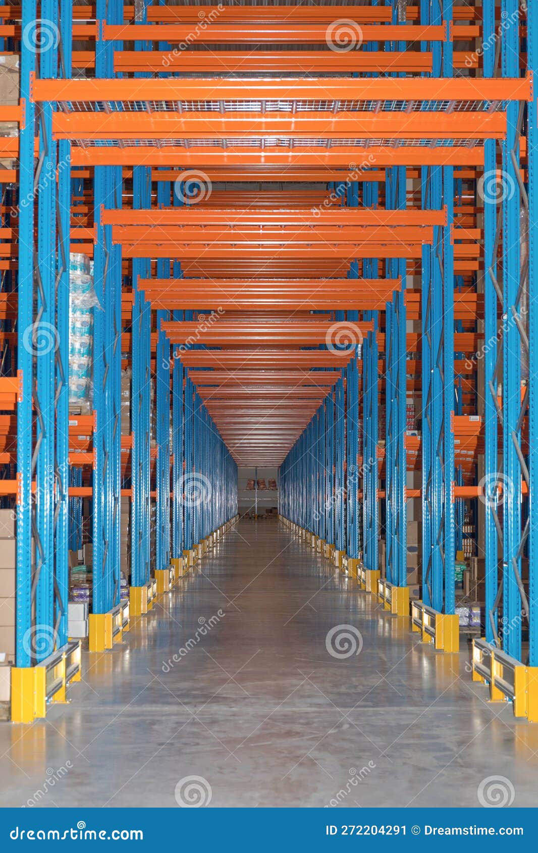 Tunnel Way Warehouse stock image. Image of business - 272204291