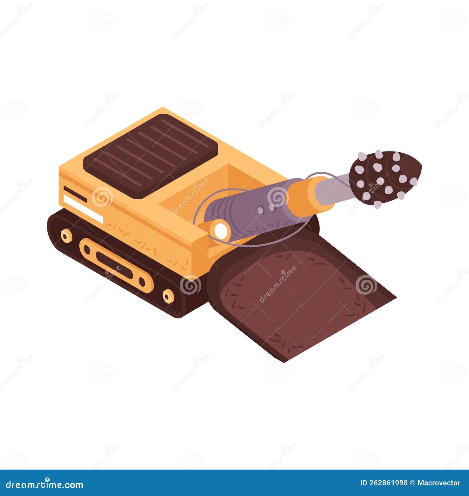 Isometric Tunneling Drilling Rigs, Self-propelled Drilling Rigs. Bucket ...