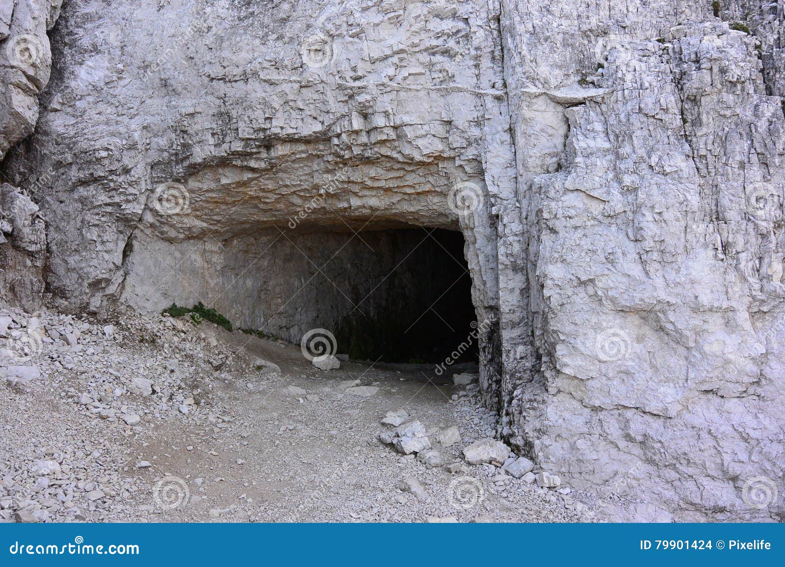 Tunnels in the rock stock photo. Image of cross, looking - 79901424