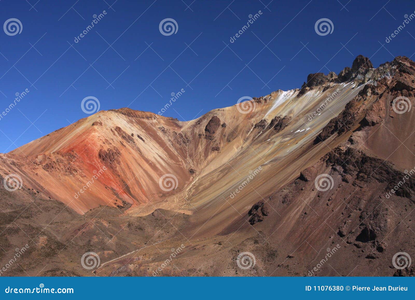 Tunupa volcano stock photo. Image of lava, color, tourism - 11076380