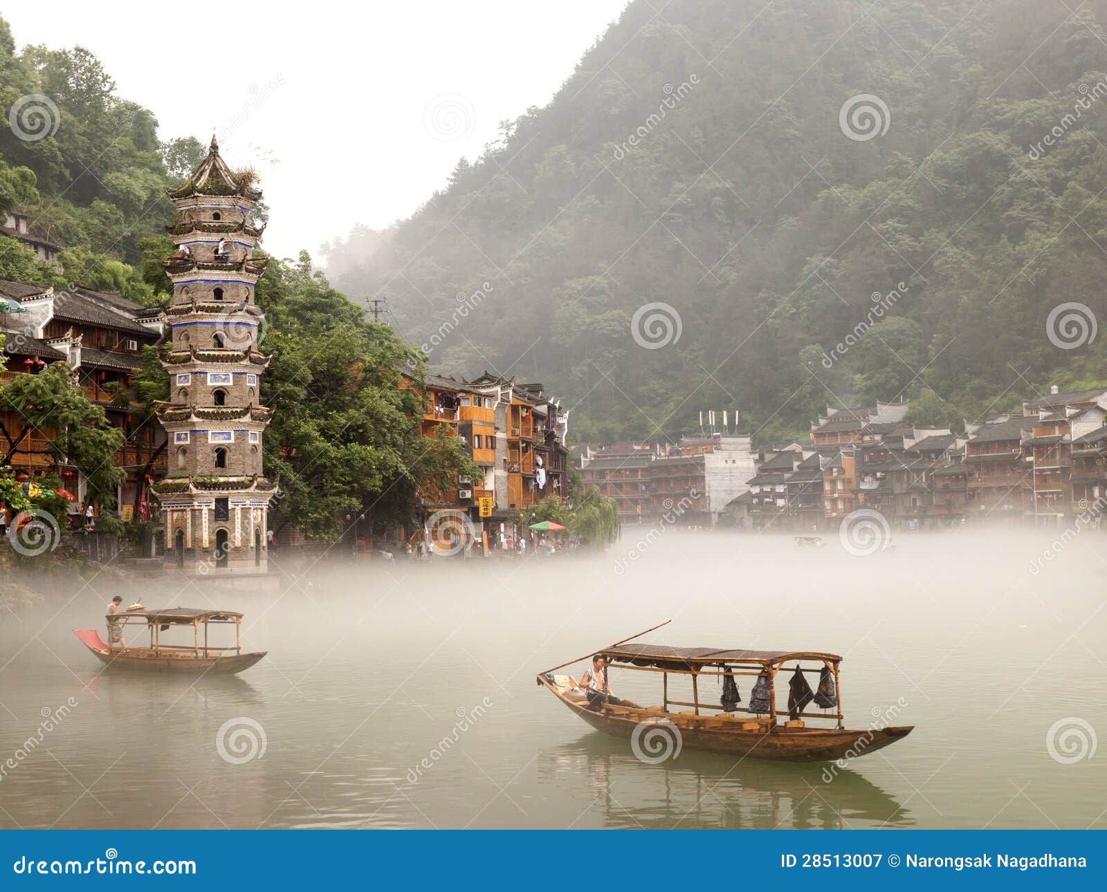 Tuojiang River in Fenghuang, China Editorial Photography - Image of ...