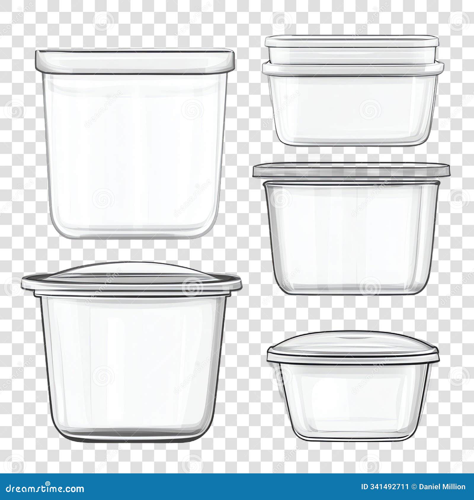 Tupperware set stock illustration. Illustration of storage - 341492711