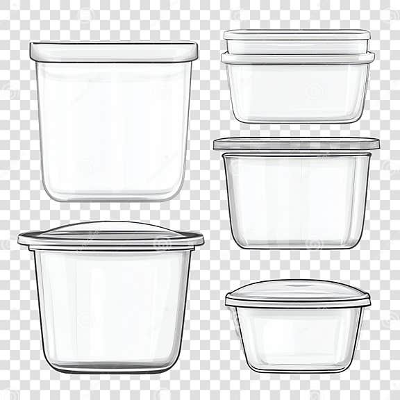 Tupperware set stock illustration. Illustration of storage - 341492711