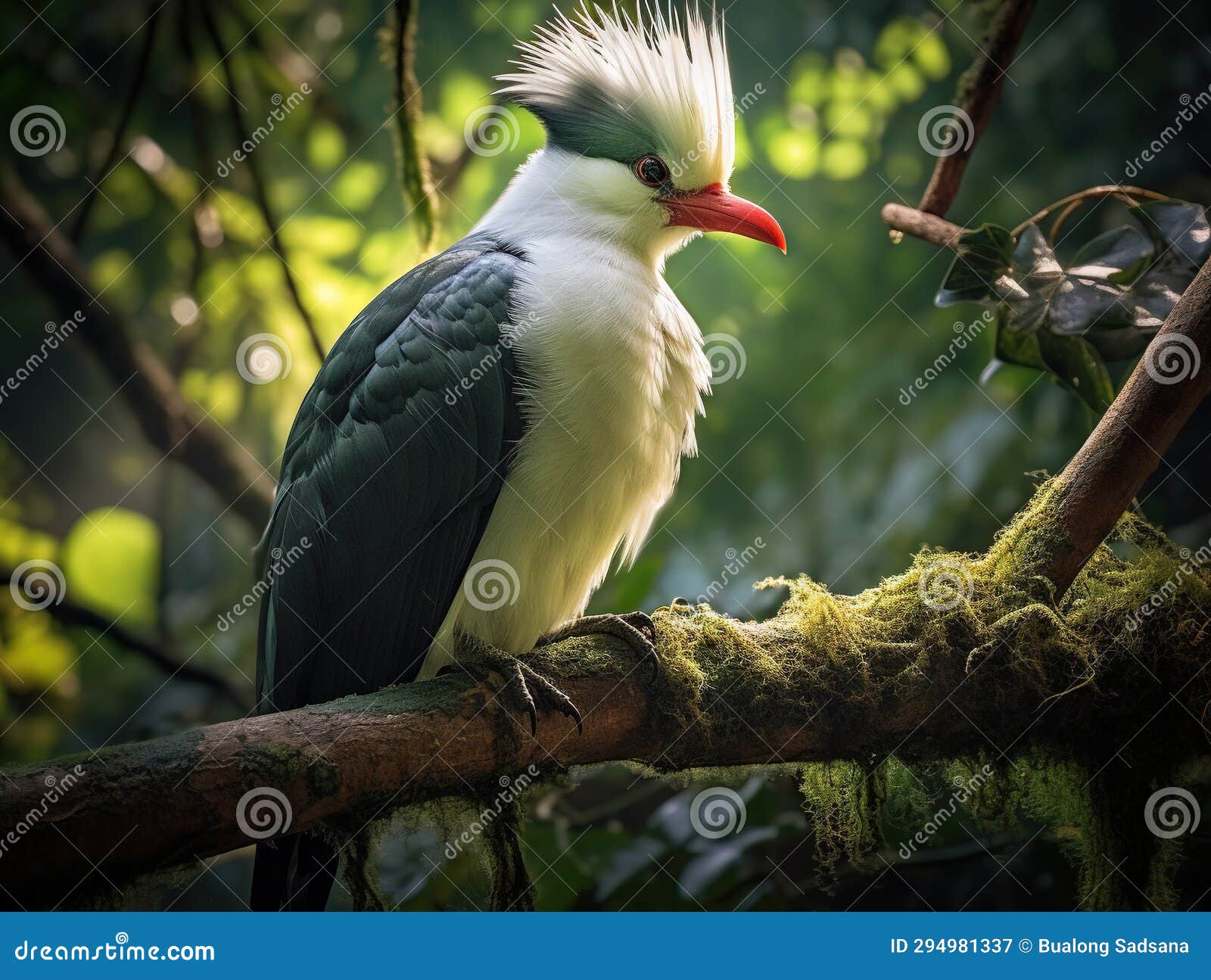 Turaco stock illustration. Illustration of resting, generative - 294981337