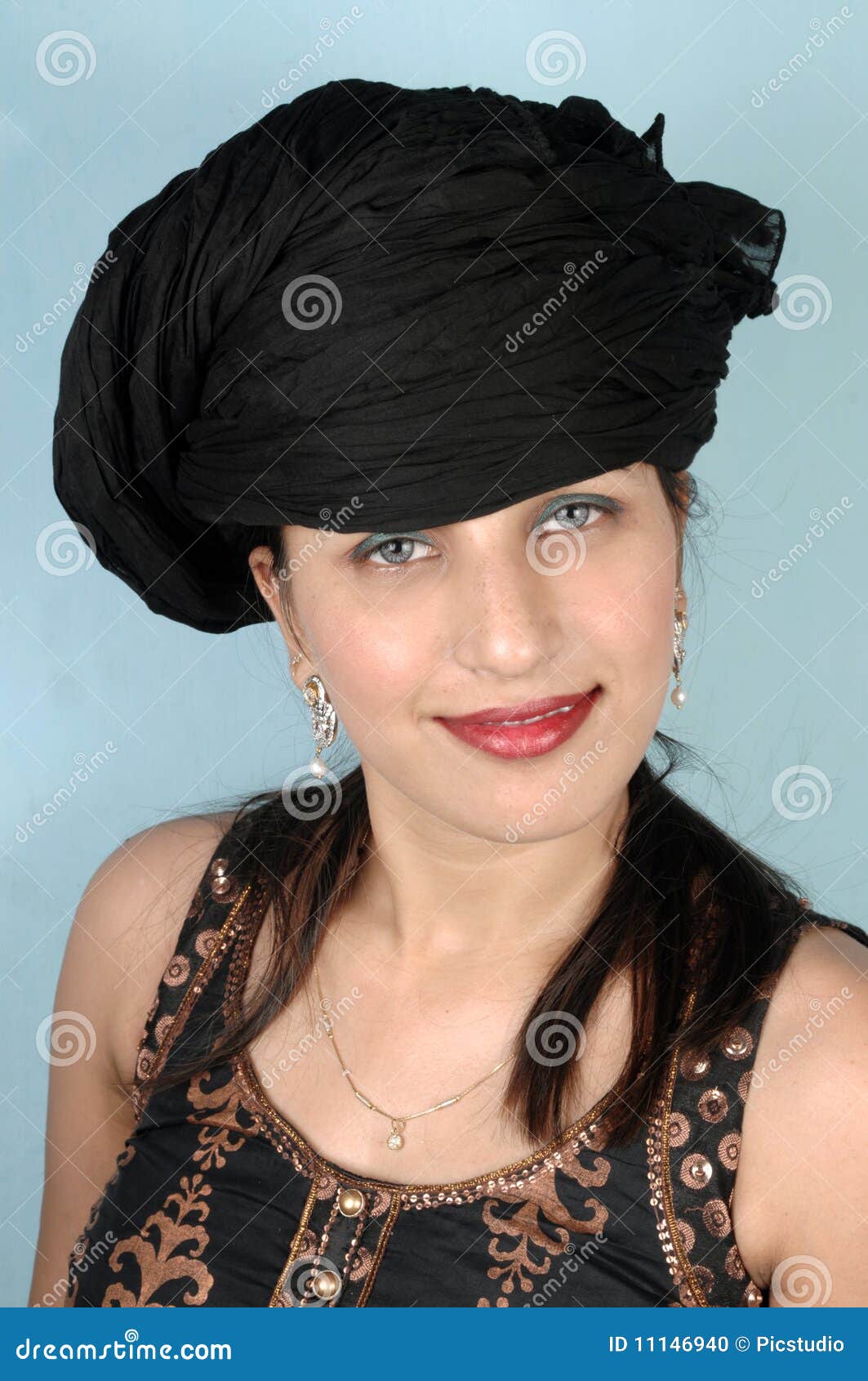Turban girl stock photo. Image of face, eyes, turban - 11146940