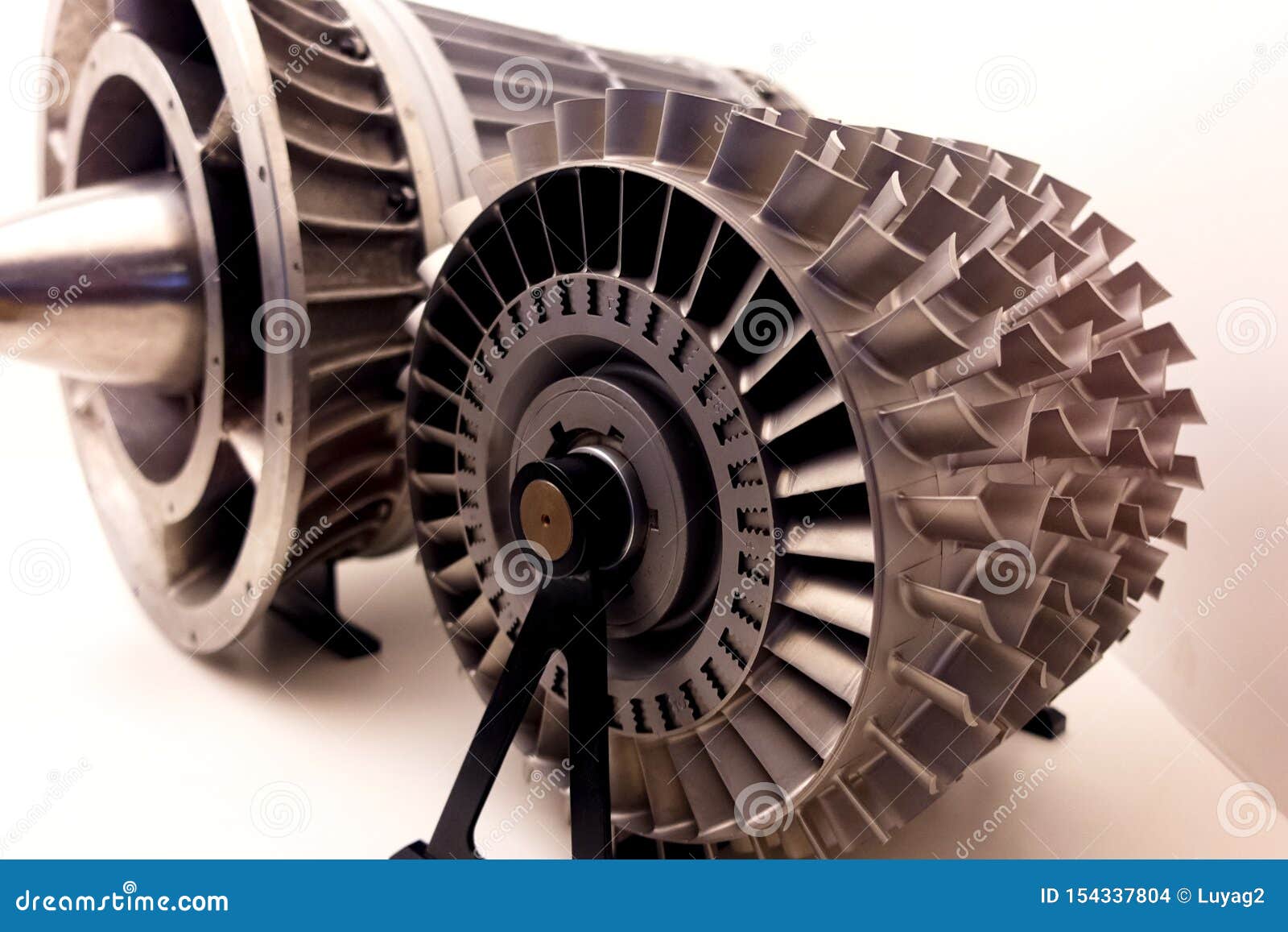 Turbine Aircraft Engine With Nickel Alloy Stock Photography ...