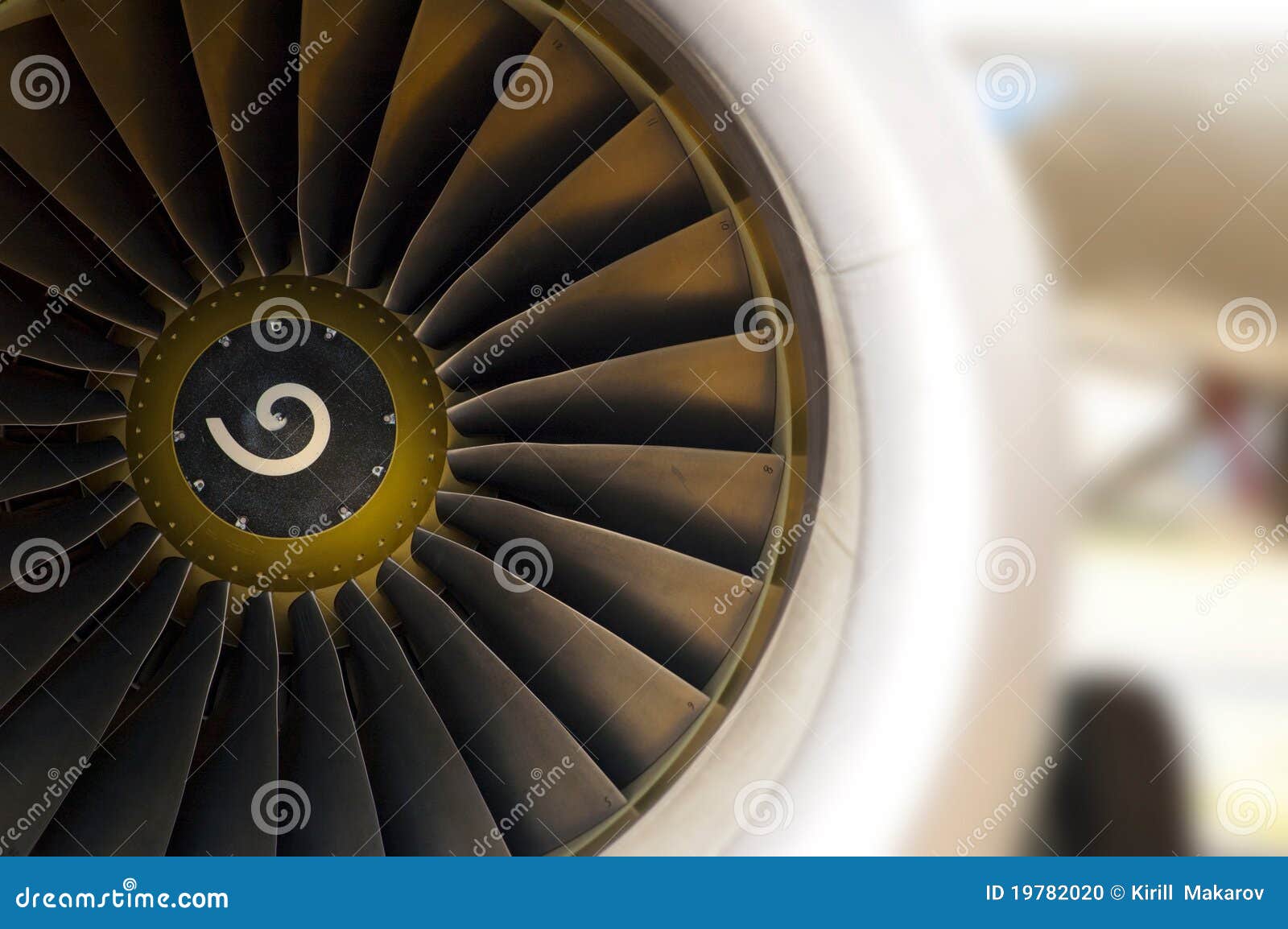 Turbine of airplane stock photo. Image of boeing, aerodynamics - 19782020