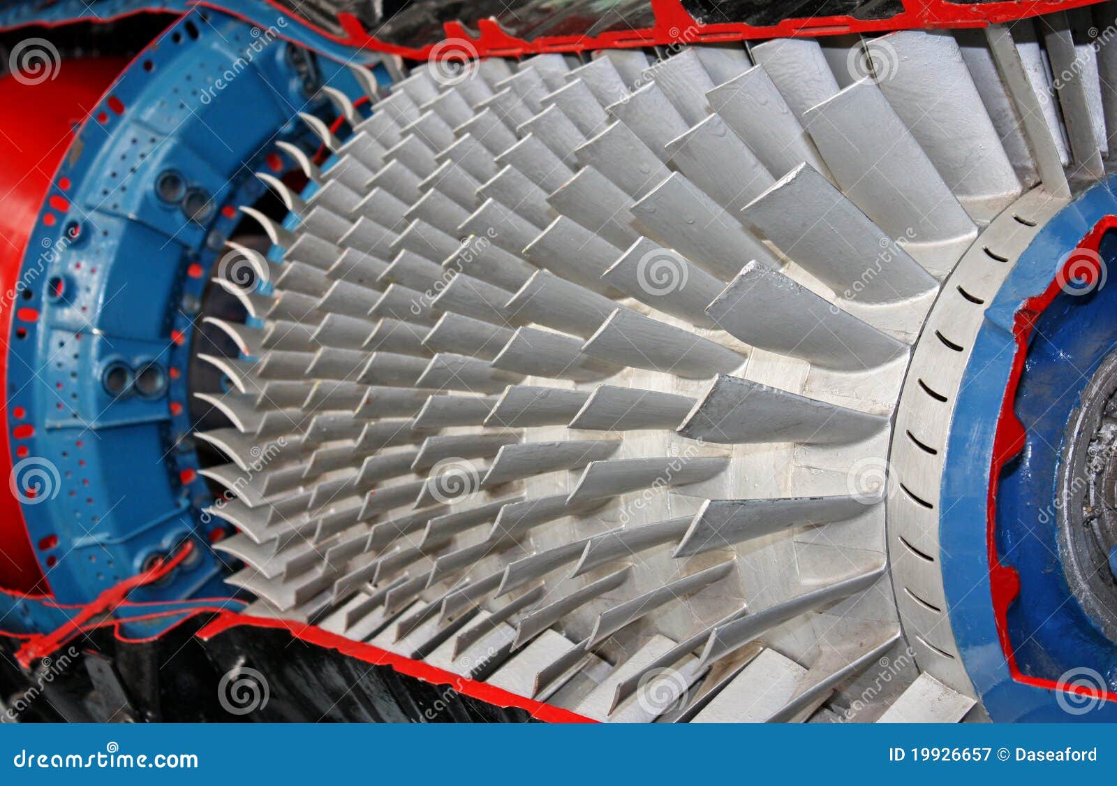 Turbine Blades Jet Engine Aircraft Royalty-Free Stock Photography ...