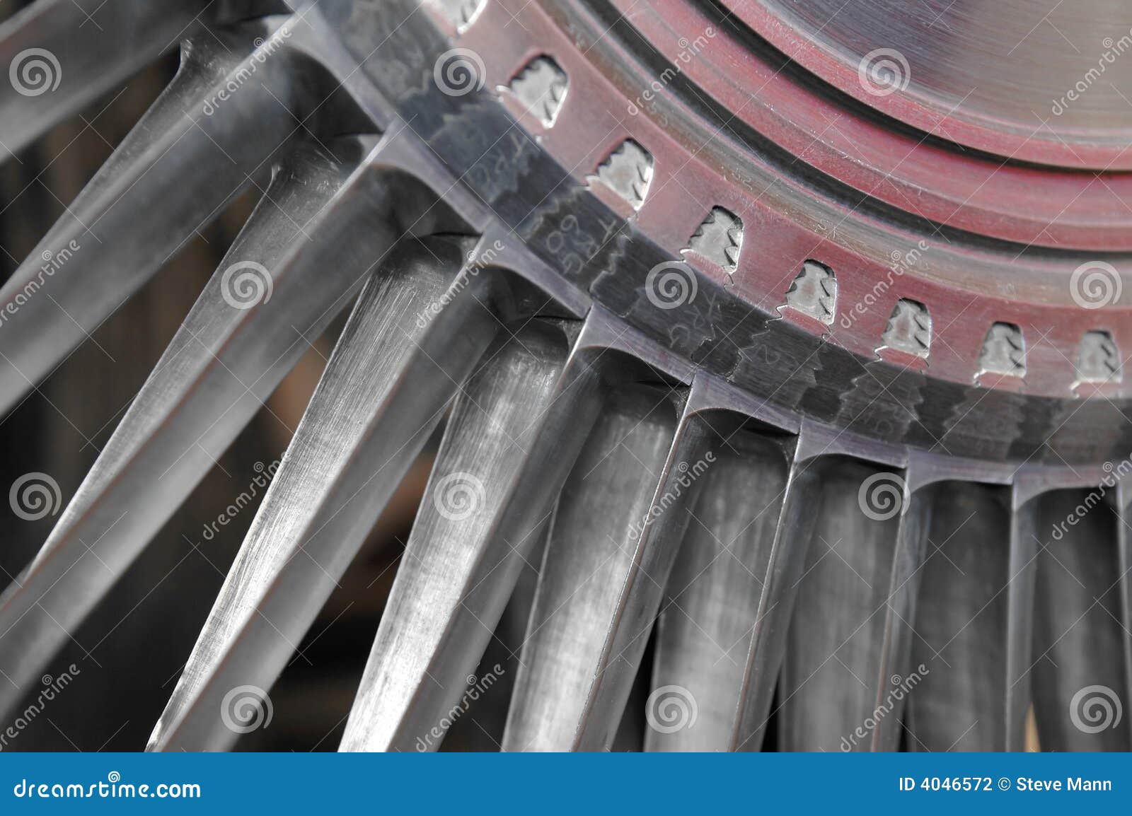 Turbine blades stock photo. Image of powerful, engine - 4046572