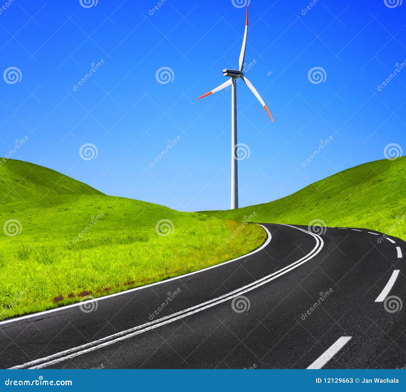 Turbine de vent image stock. Image du technologie, transport - 12129663