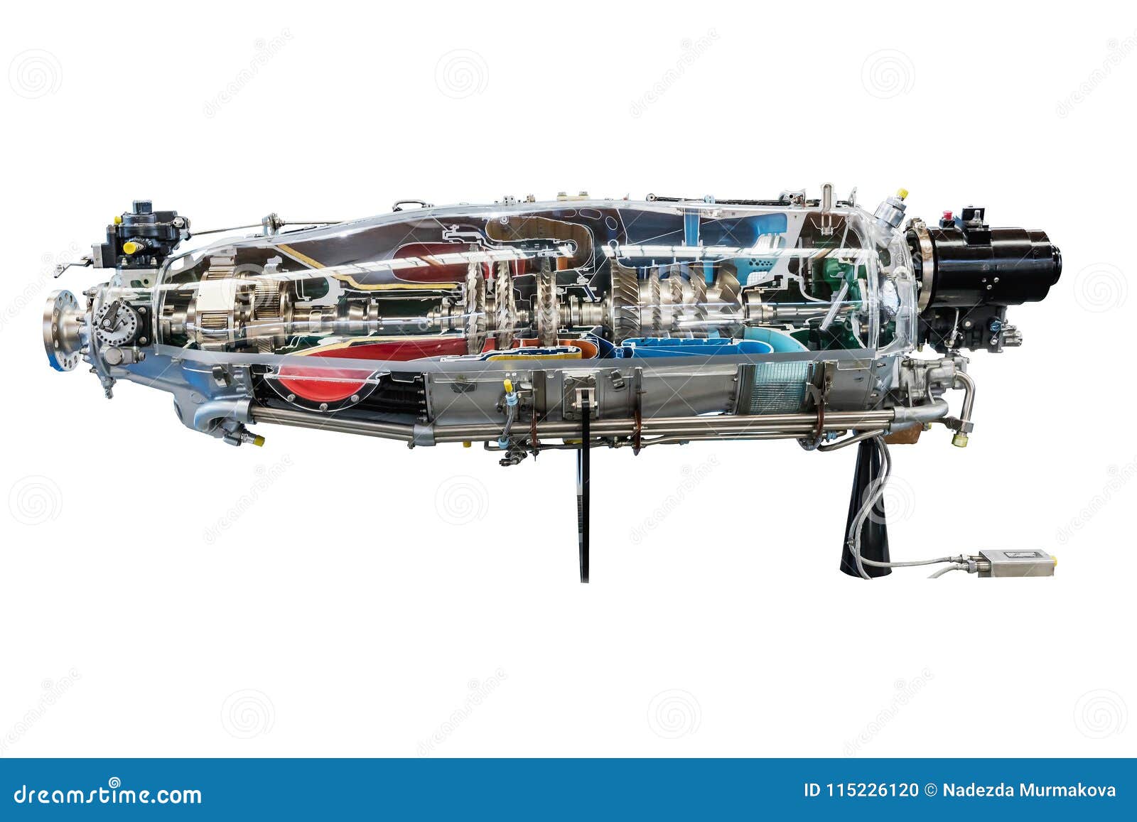 Turbine Engine Profile. Aviation Technologies. Stock Photo - Image of ...
