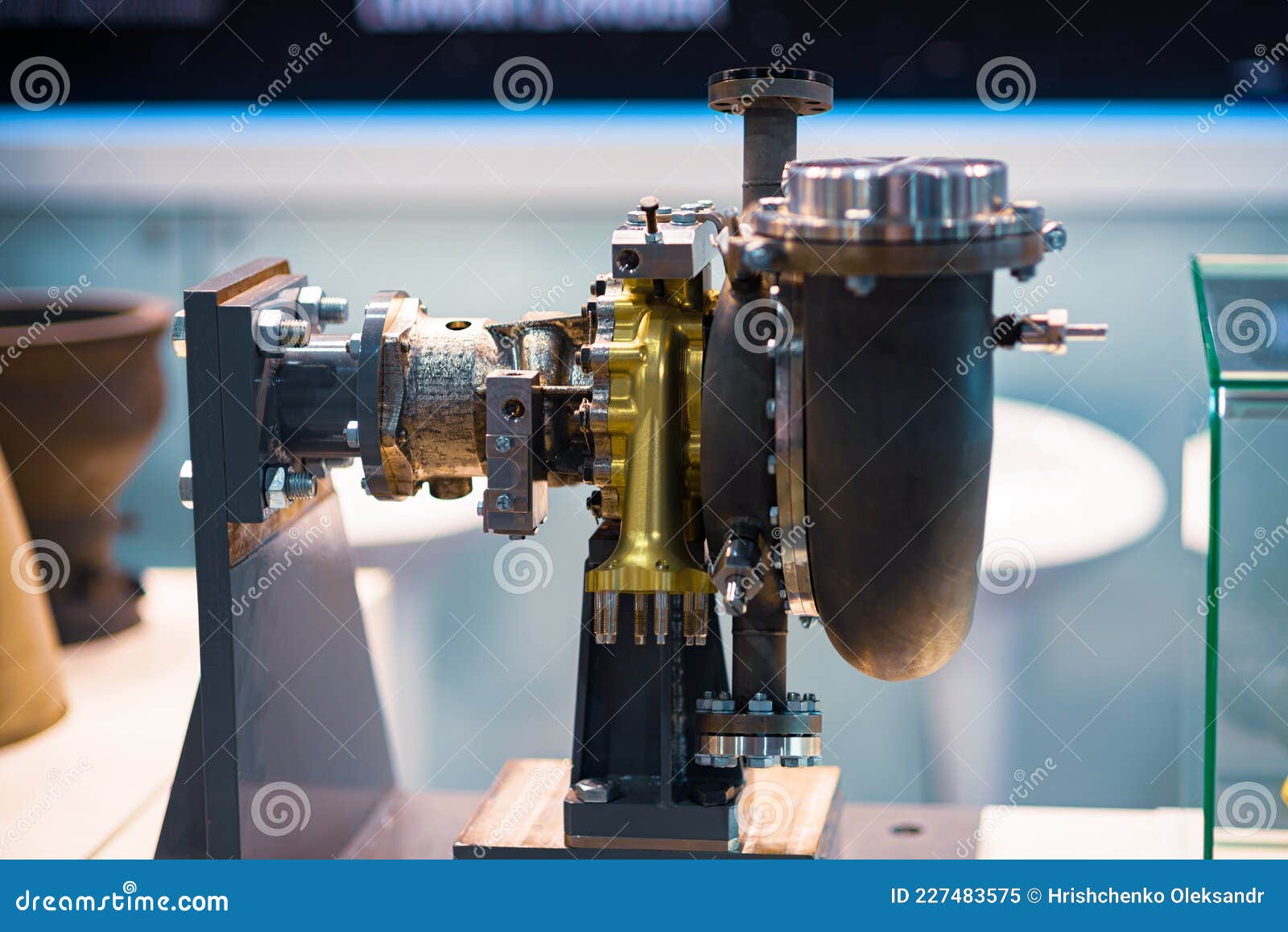 Turbine with Fuel Pump for Engine Stock Image - Image of pipe, intake ...