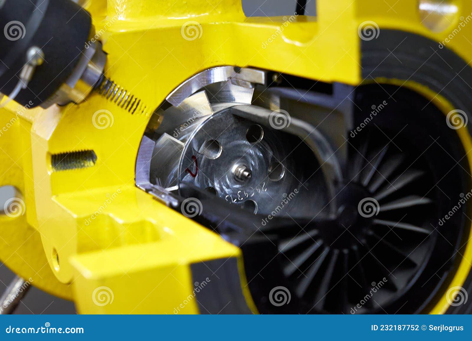Turbine gas meter stock photo. Image of gear, turbine - 232187752