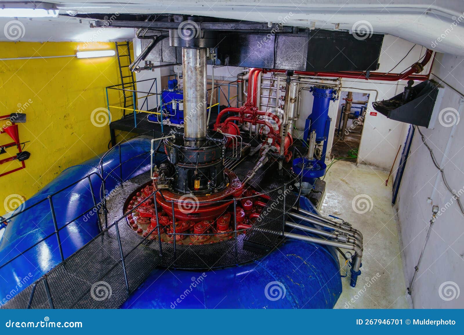 Turbine Generators in Hydroelectric Power Plant Stock Image - Image of ...