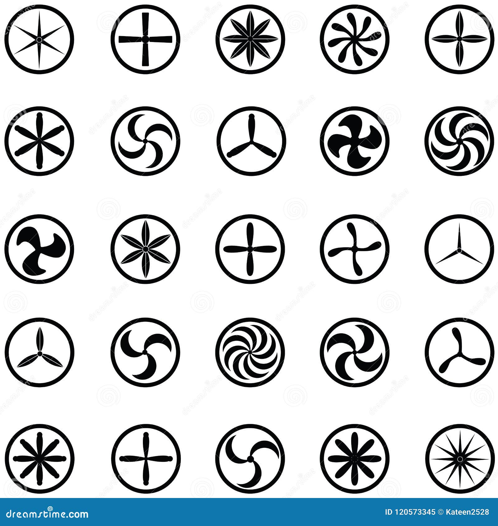 Turbine icon set stock vector. Illustration of graphic - 120573345