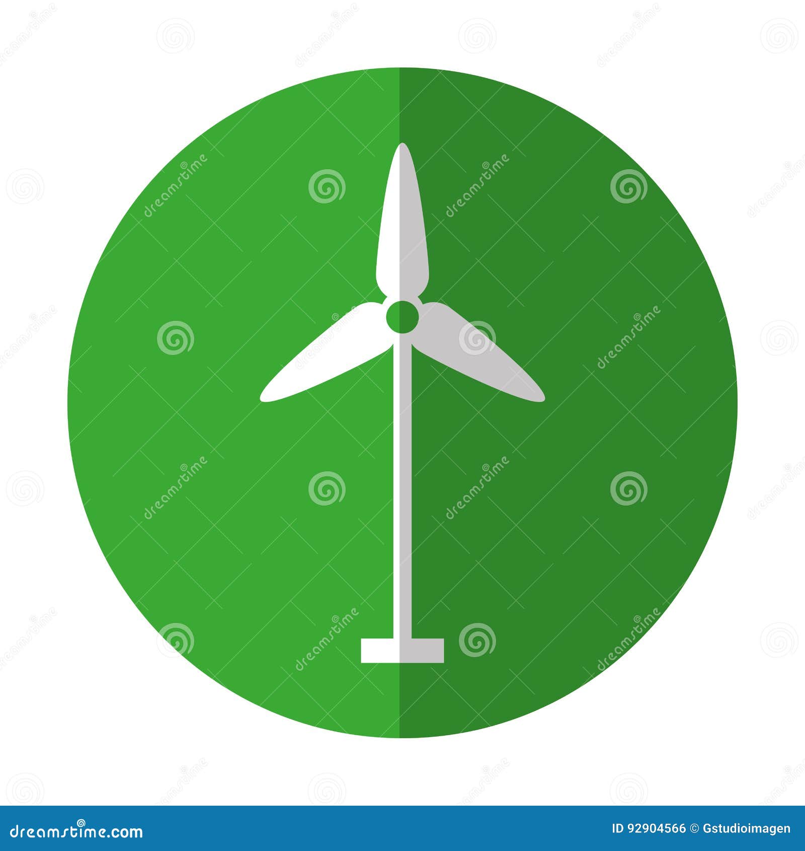 Turbine wind energy icon stock vector. Illustration of icon - 92904566