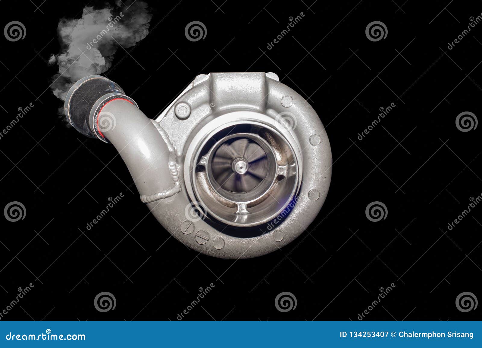 The Turbo Compressor Technology and Automotive Technology Stock Image ...
