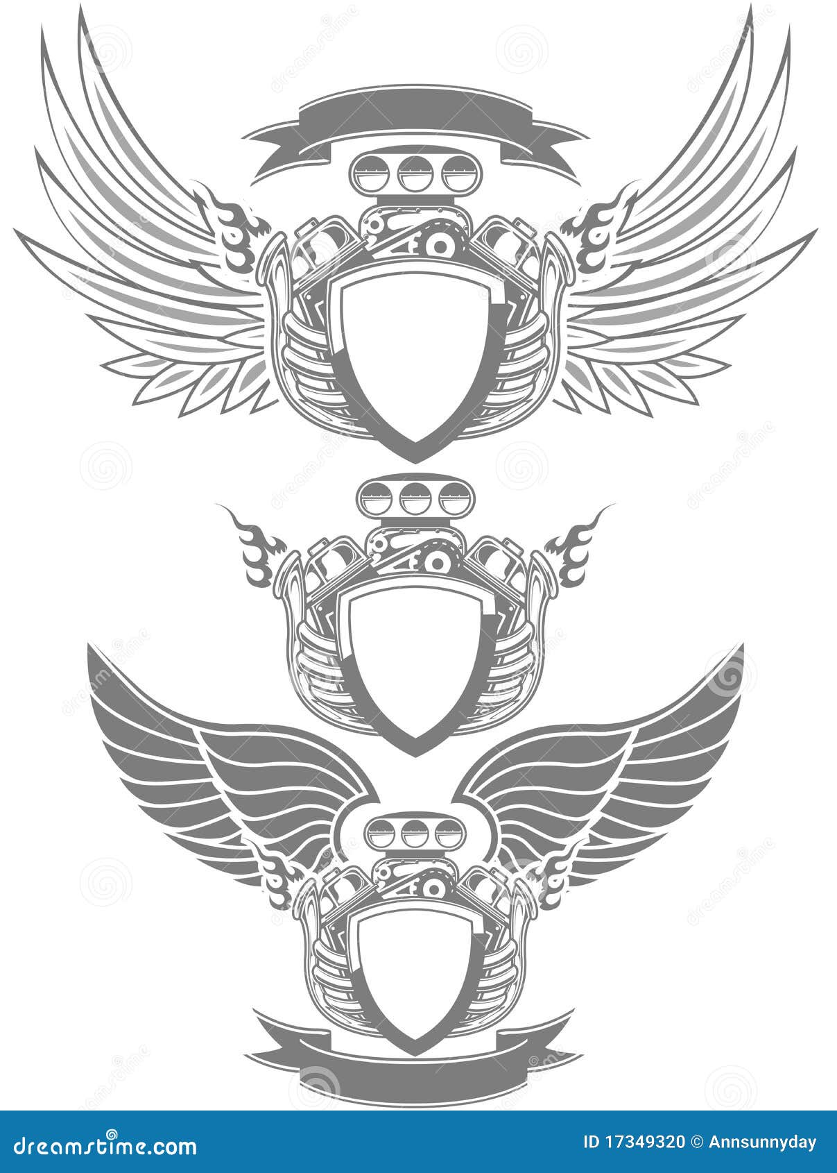 Turbo engine emblem stock vector. Illustration of coat - 17349320