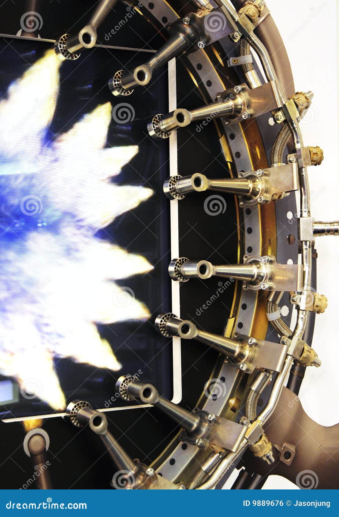 Turbo engine with fire stock photo. Image of monster, turbo - 9889676