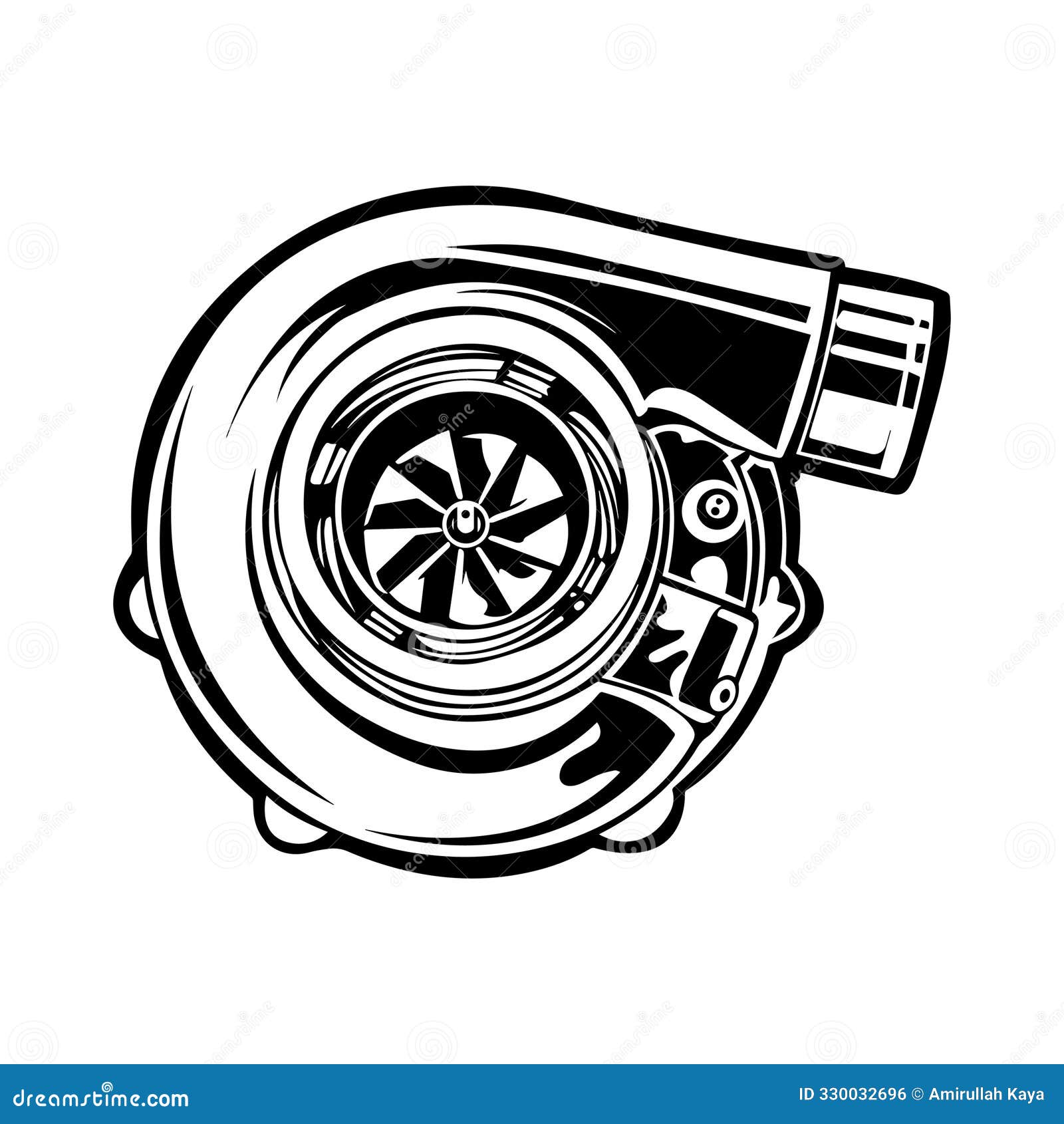 Turbo Engine Illustration Design Stock Illustration - Illustration of ...