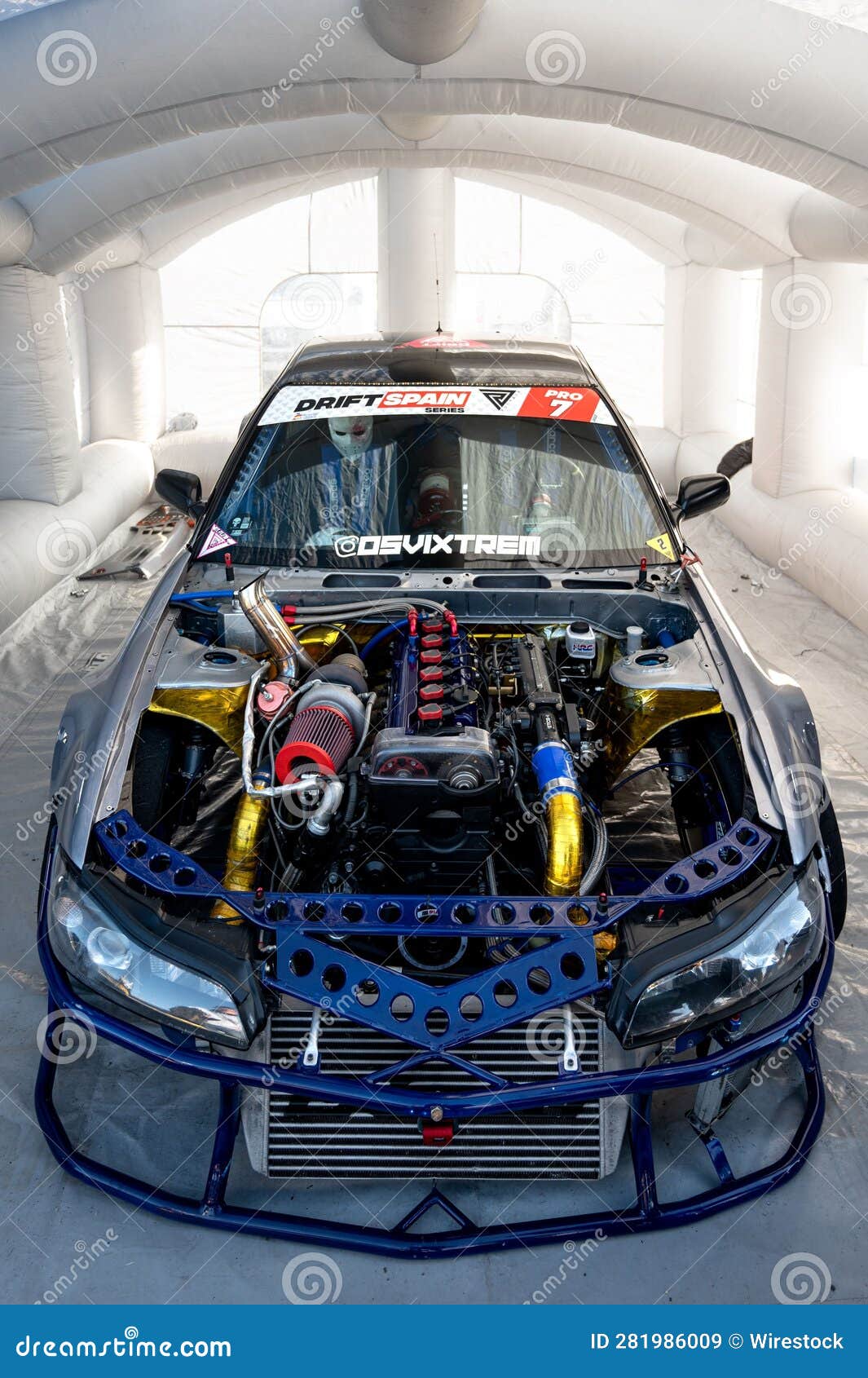Turbo Engine of the Nissan Silvia S13.5 for Drift Racing Editorial ...