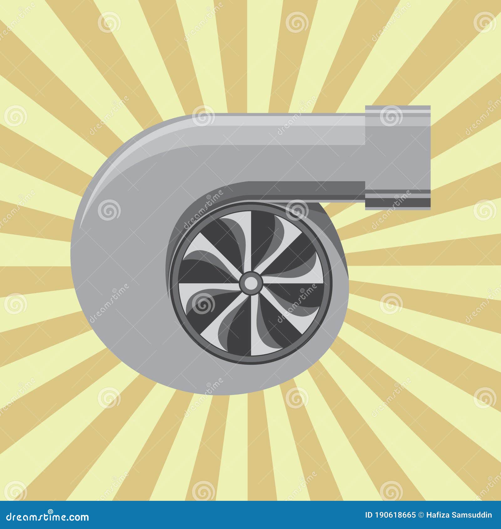 Turbo Engine. Vector Illustration Decorative Design Stock Vector ...