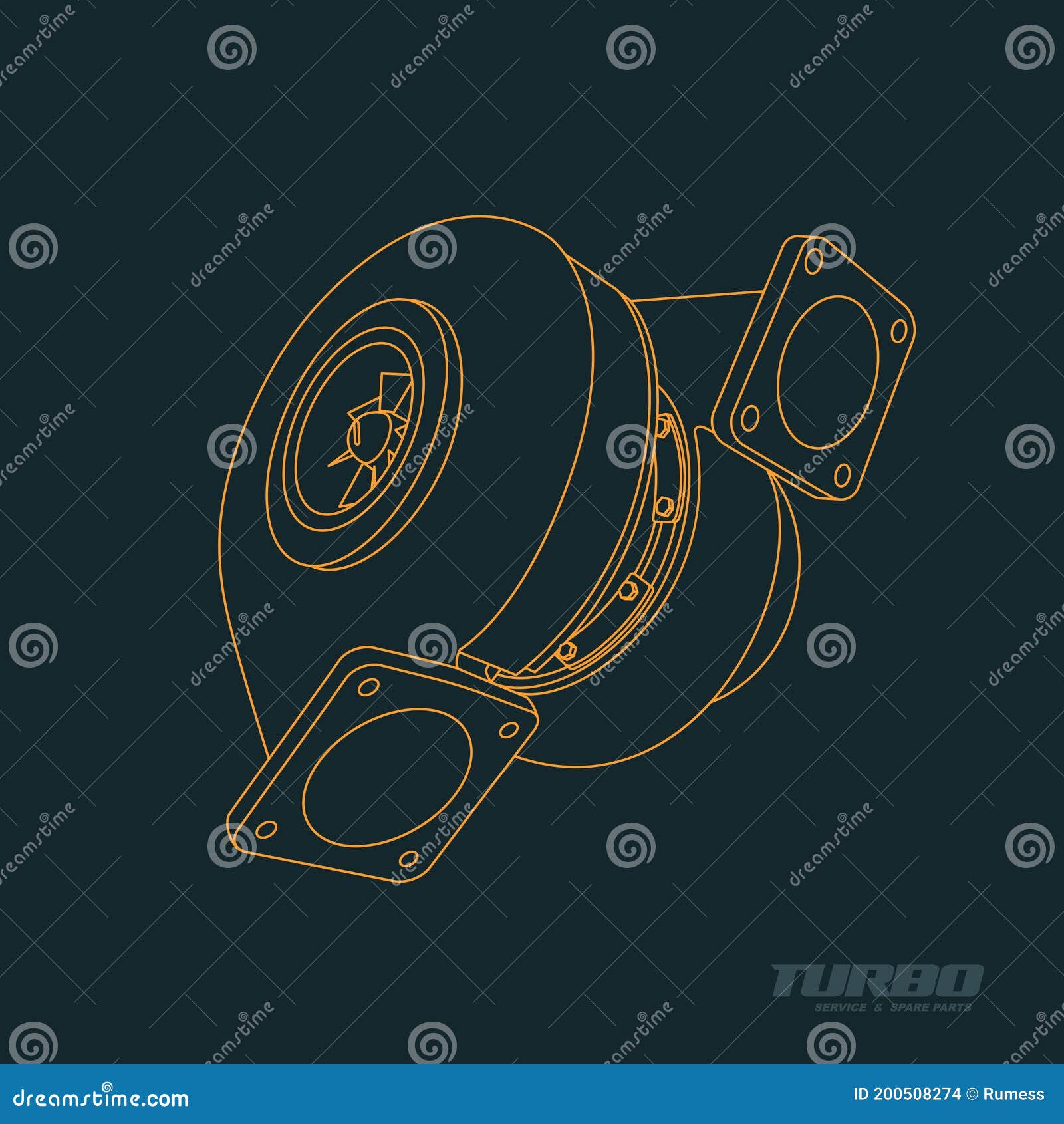 Vector Turbocharger Illustration | CartoonDealer.com #83173809 Vector Turbocharger Illustration | CartoonDealer.com #83173809