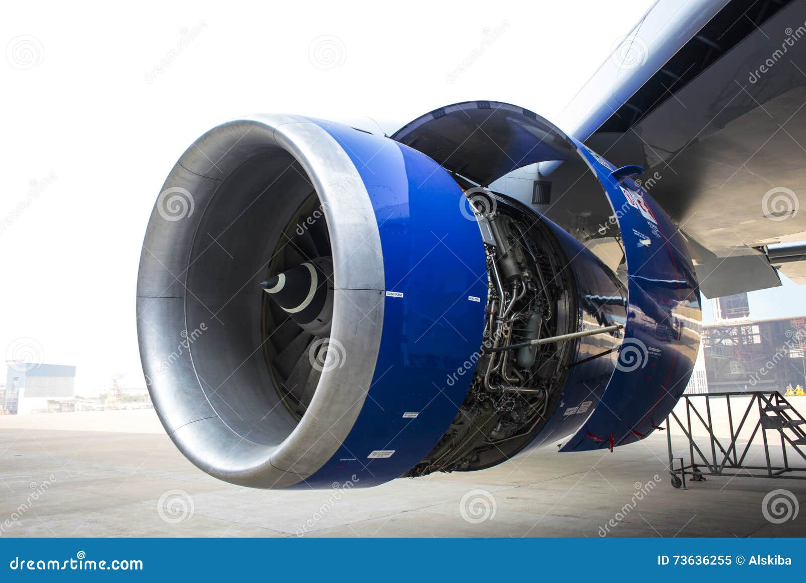 Turbo fan stock image. Image of plane, transport, outdoors - 73636255