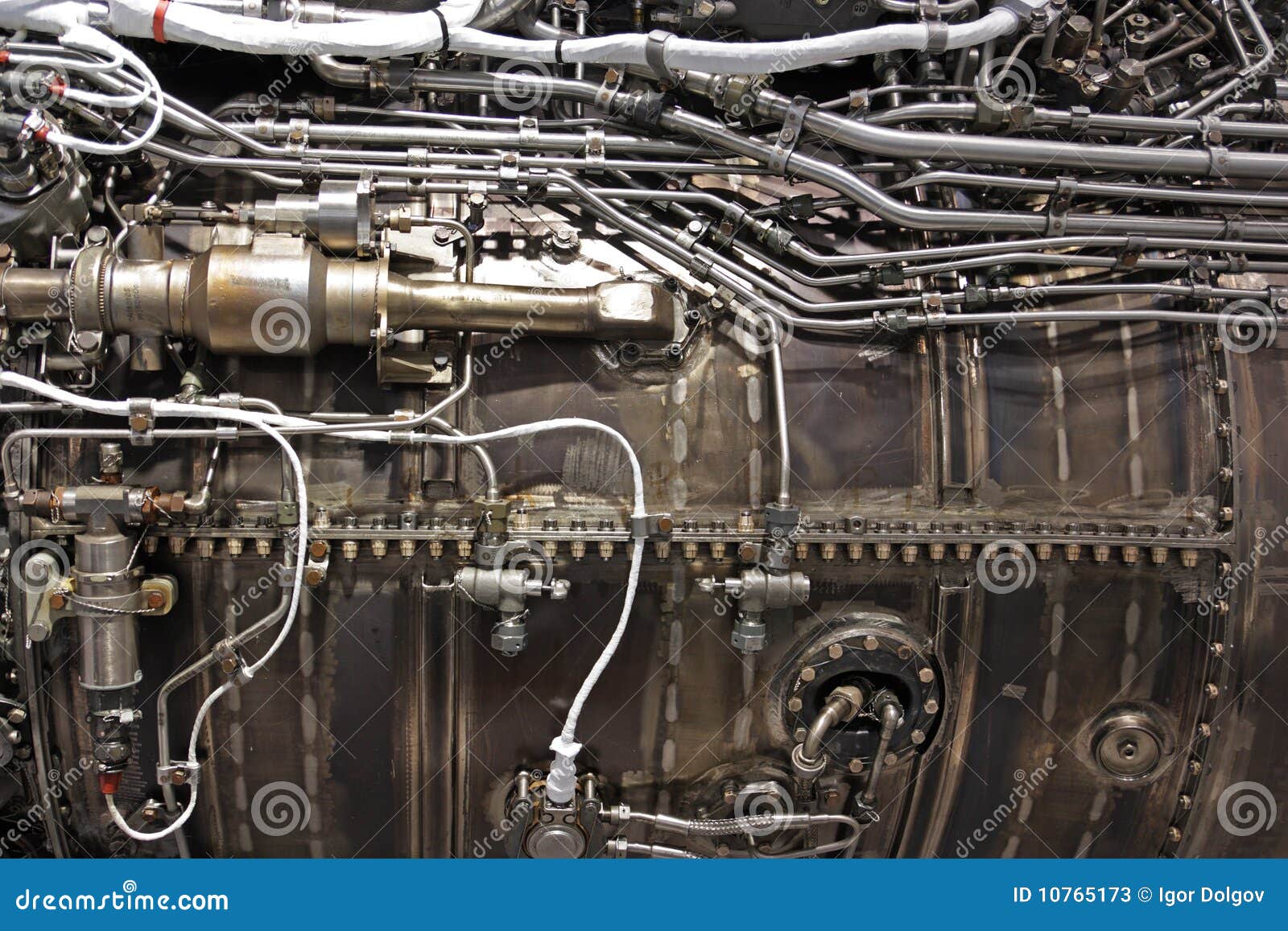 Turbo jet engine stock image. Image of display, blades - 10765173