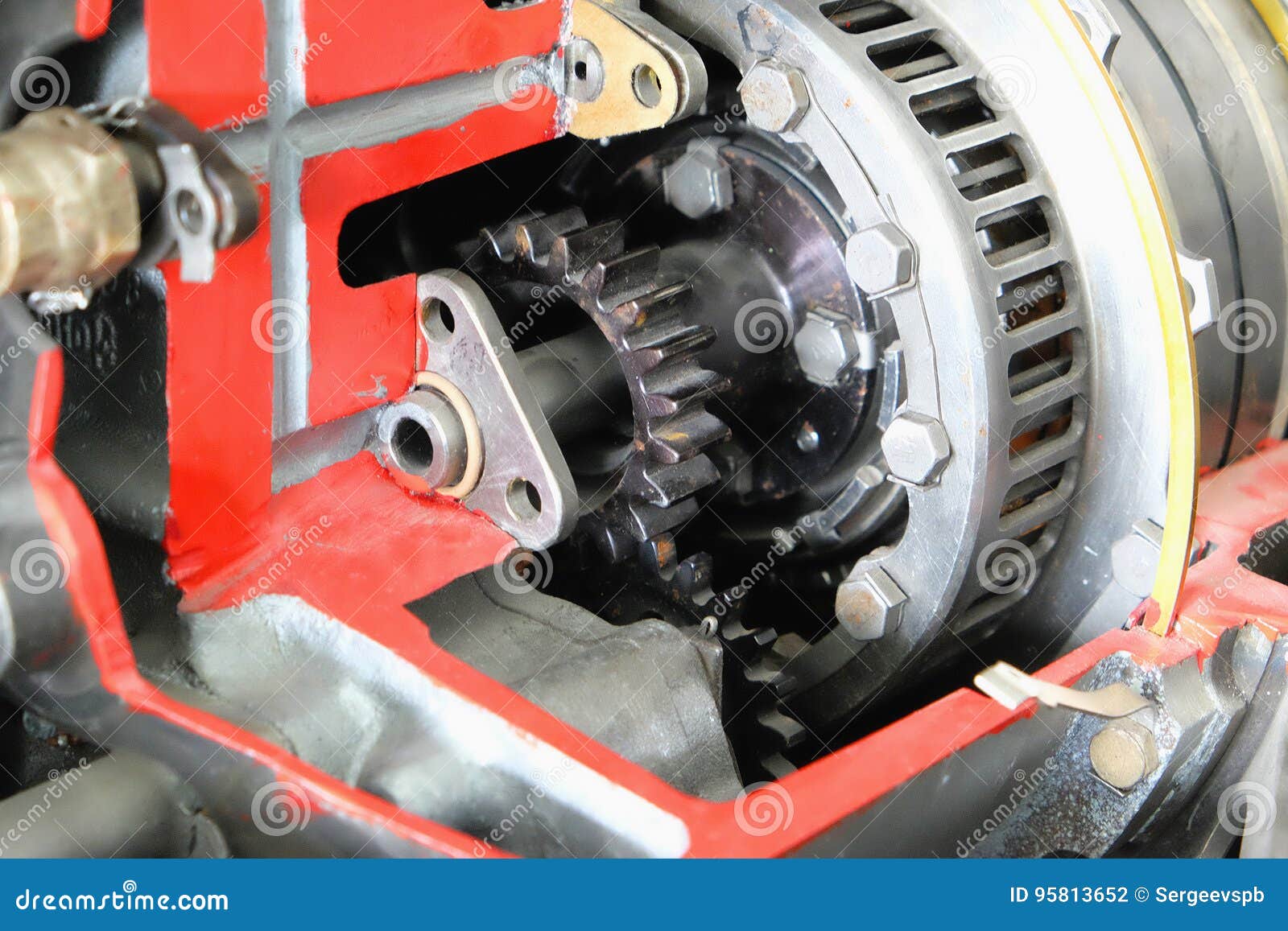 Turbo jet engine cutaway stock photo. Image of aerospace - 95813652