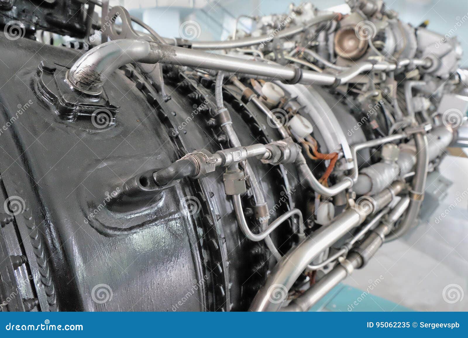Turbo jet engine stock image. Image of mechanic, component - 95062235